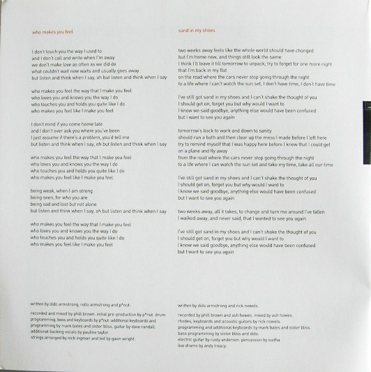 Dido Life For Rent Lyrics