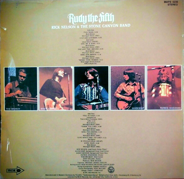 Rick Nelson Rudy The Fifth